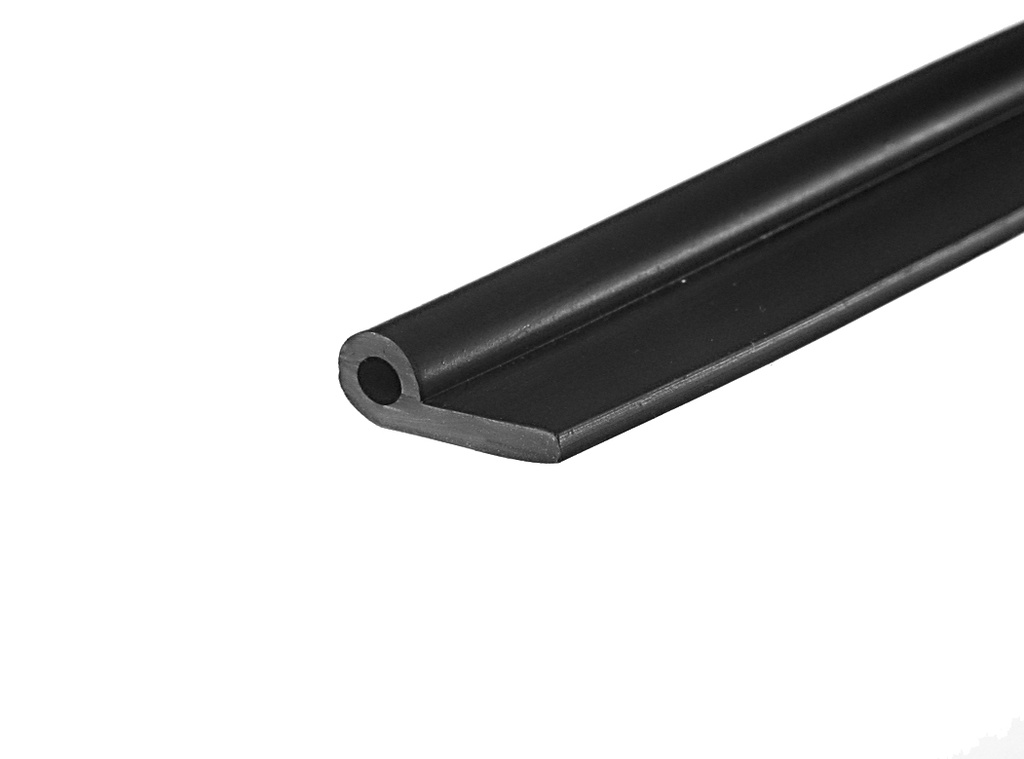 Small Rubber P Seal - 6mm Bulb x 9mm Tail x 2mm Thick