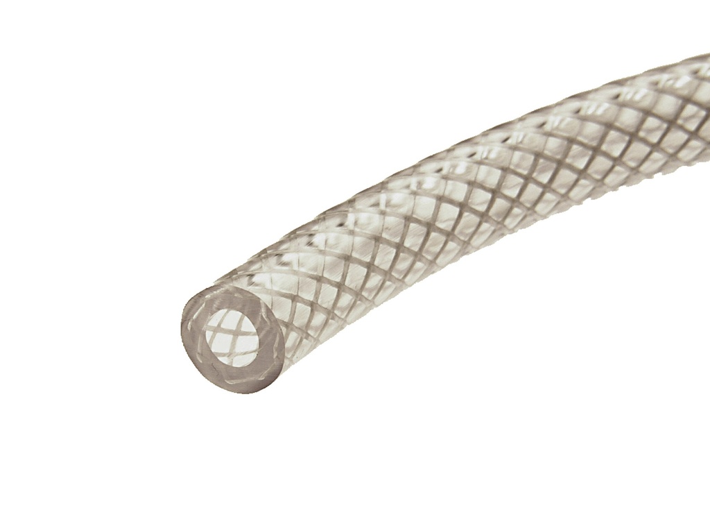 NBH104 | Clear Braided PVC Tube | 6mm ID x 12mm OD