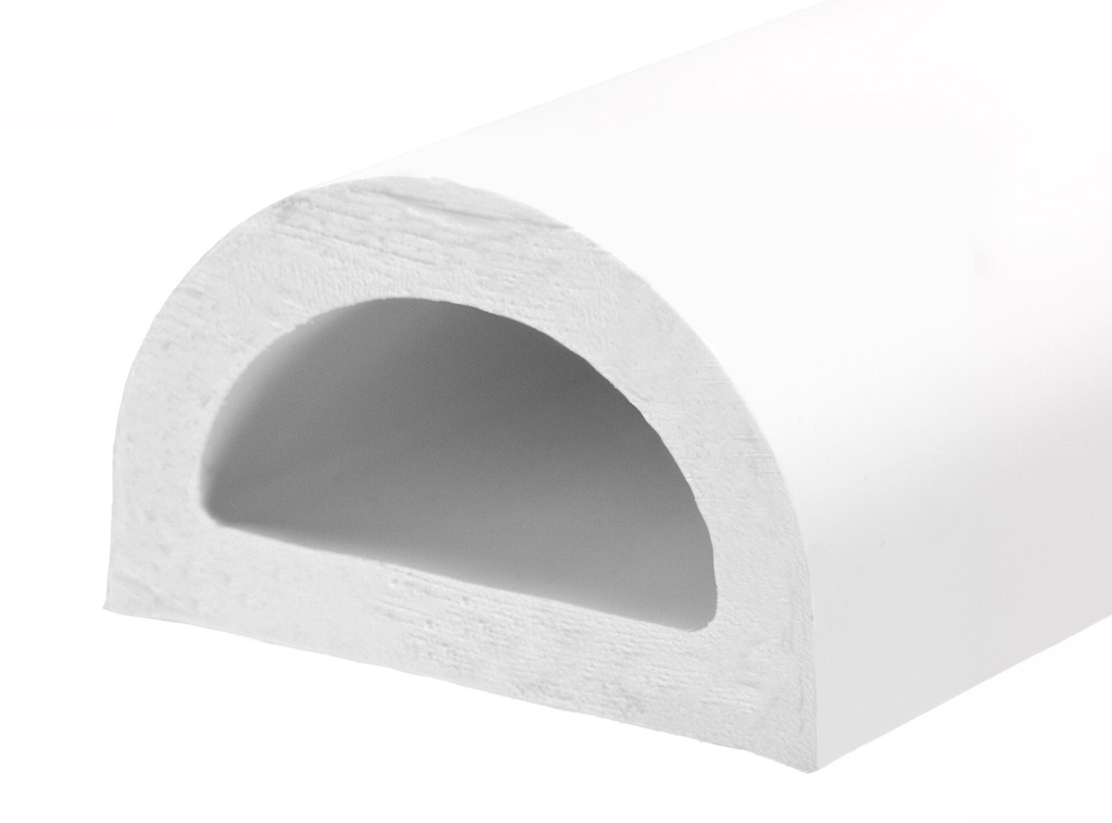 PFD577 | White PVC D Fender | 76mm Base x 44mm Height