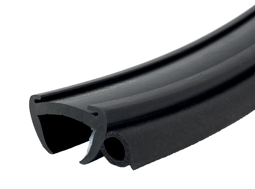 Motorhome & Caravan Window Rubber Seal - (27mm Panel, 10mm Bulb)