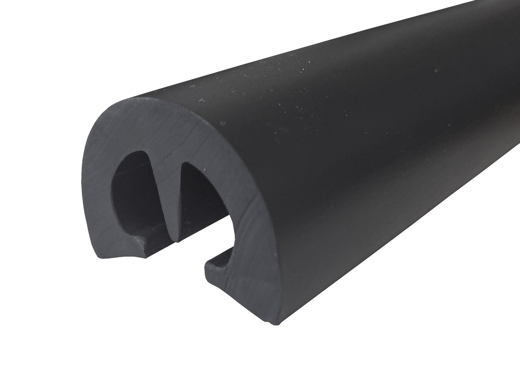 PFDB4045 | Black PVC Easy Fit D Fender | 65mm x 40mm