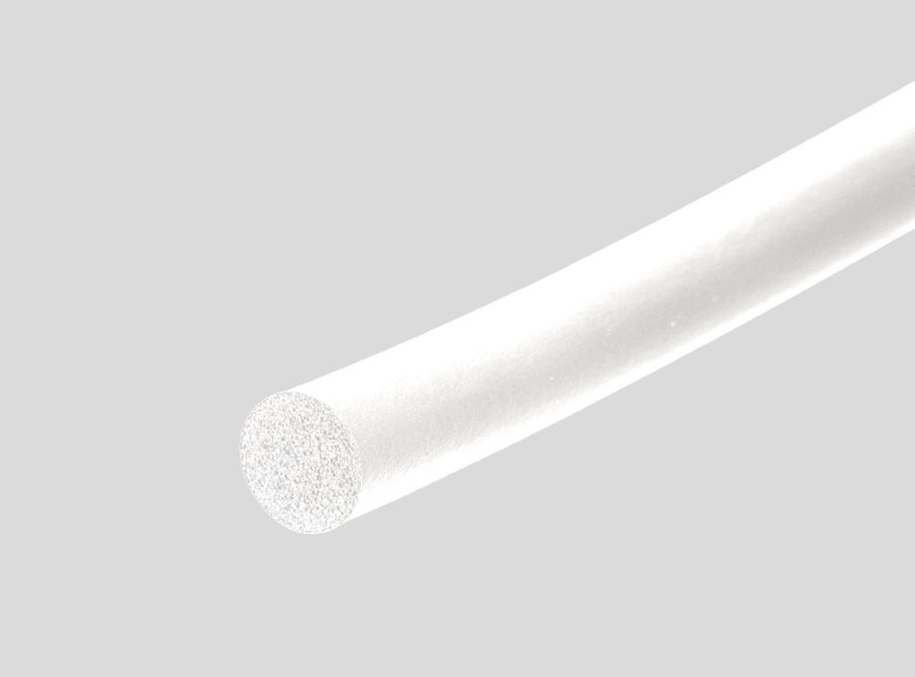 ESC4237 | 8mm White Expanded SIL16 Silicone Cord (Skinned)