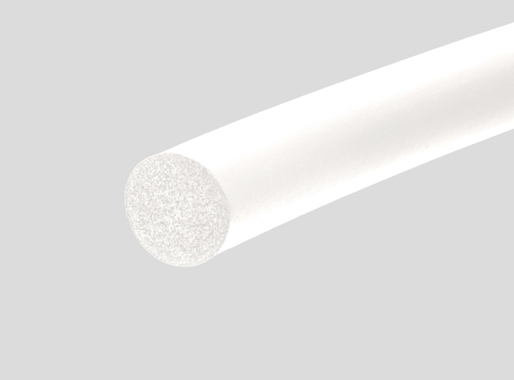 ESC4239 | 12mm White Expanded SIL16 Silicone Cord (Skinned)